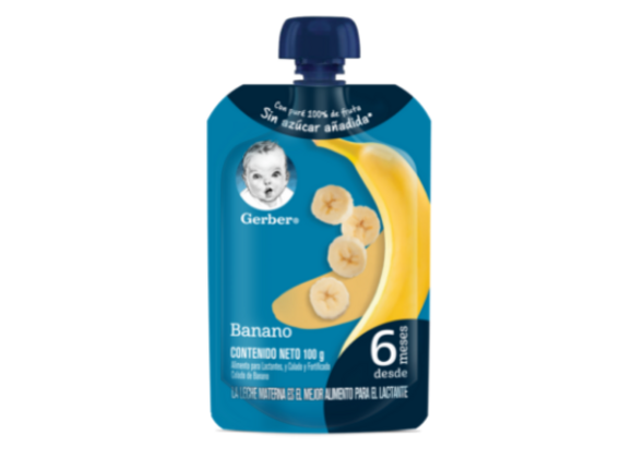 Colado GERBER de Banano Doy Pack | Nestlé FamilyNes